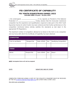 Certificates of Capability - FEI.org - inside fei Doc Template | pdfFiller