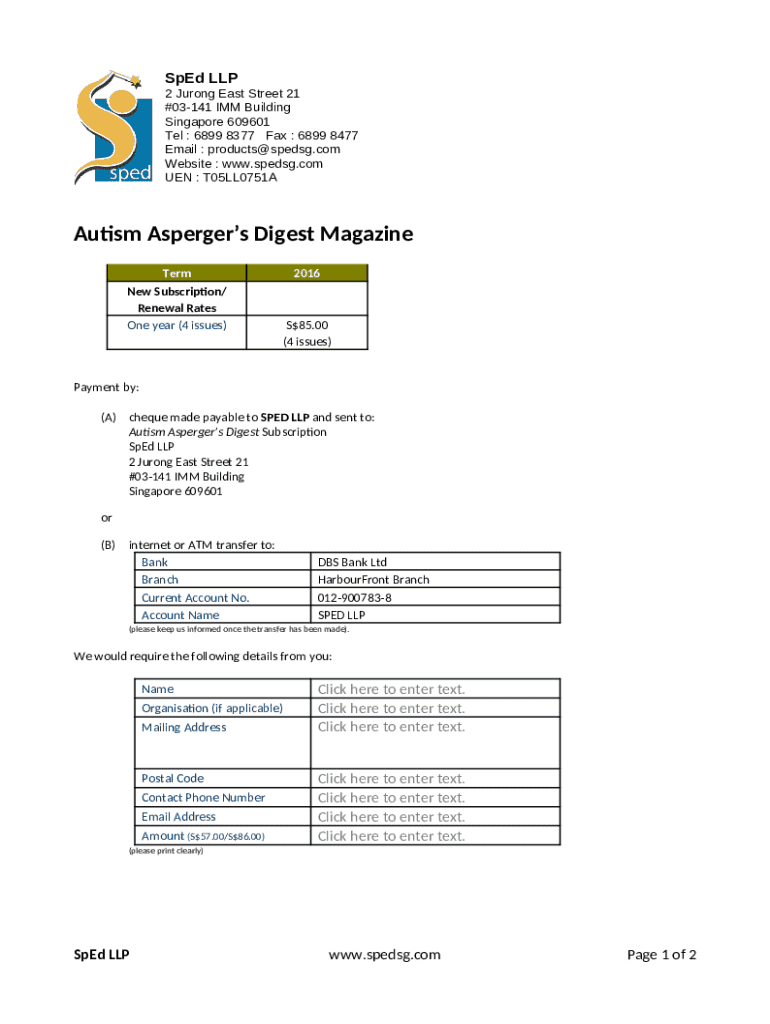 SpEd Product Order Doc Template | pdfFiller