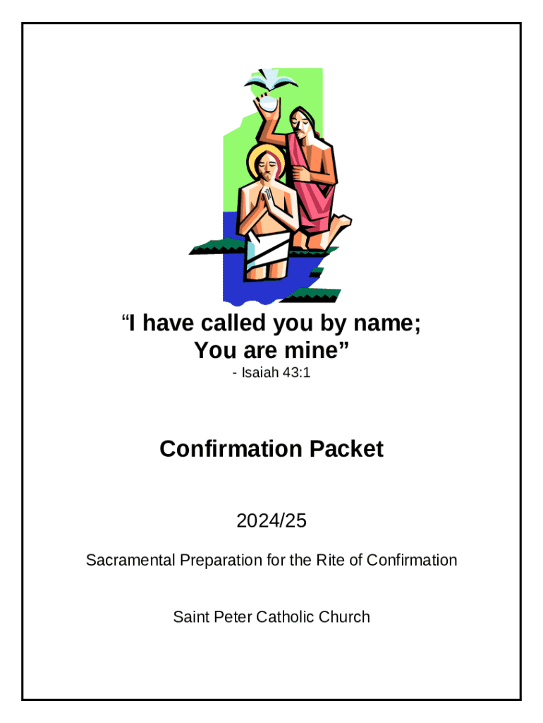 Nativity of Our Lord Parish Confirmation Saint Name ... Doc Template ...