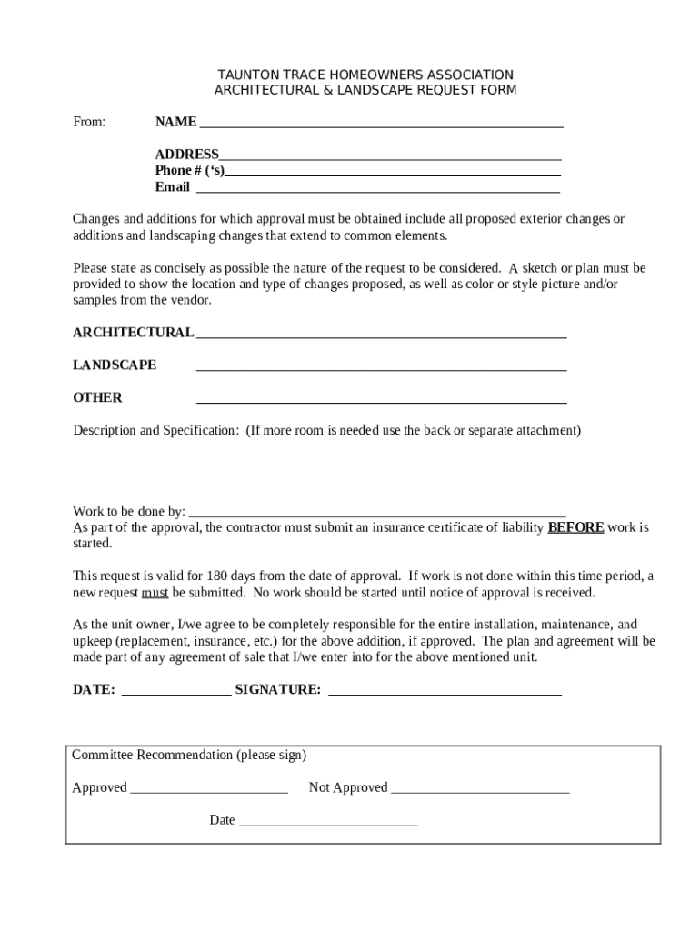 TAUNTON TRACE WELCOME PACKAGE FOR NEW ... Doc Template | pdfFiller