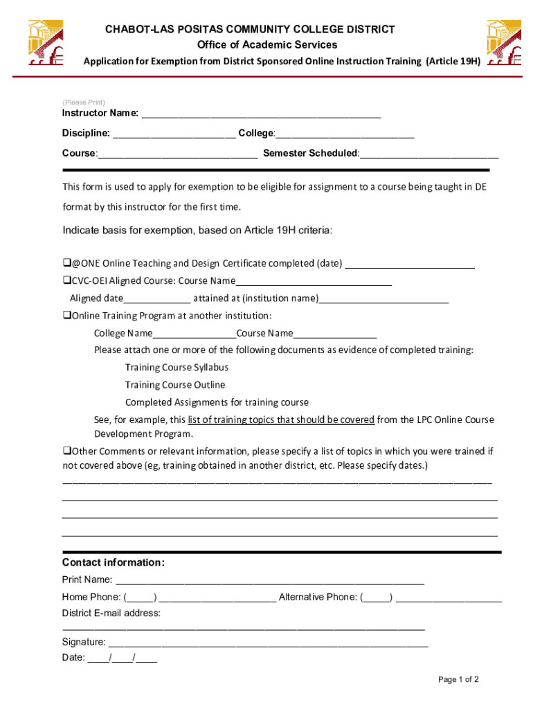 Fillable Online Assignment Preference Form PT Faculty Fax Email Print ...