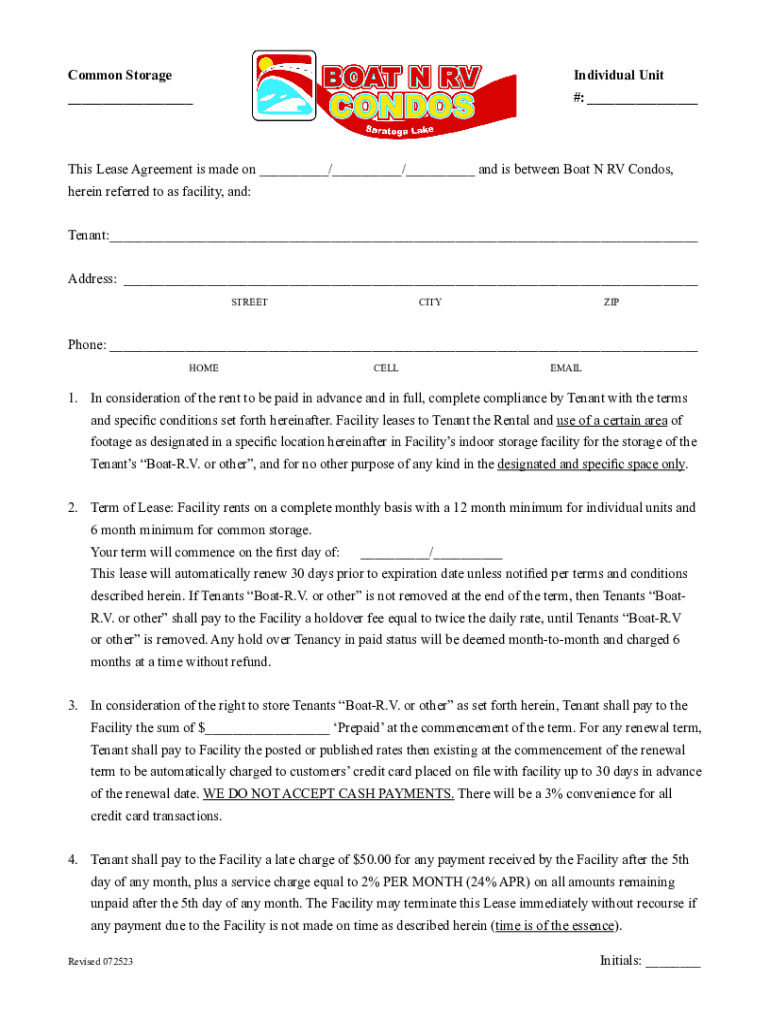 Fillable Online Boat Rental Agreement Form - Fill Online, Printable ...