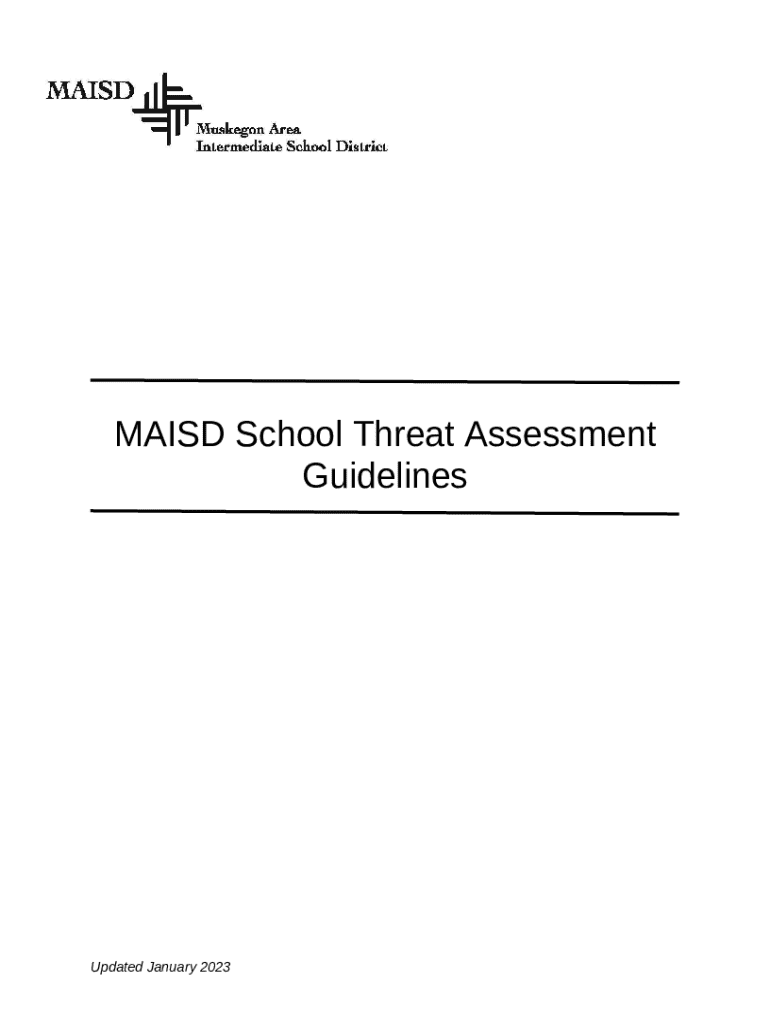MAISD School Threat Assessment Guidelines Doc Template | pdfFiller