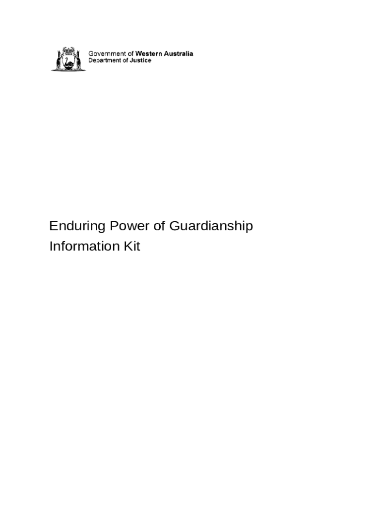 Enduring power of guardianship wa pdf Doc Template | pdfFiller