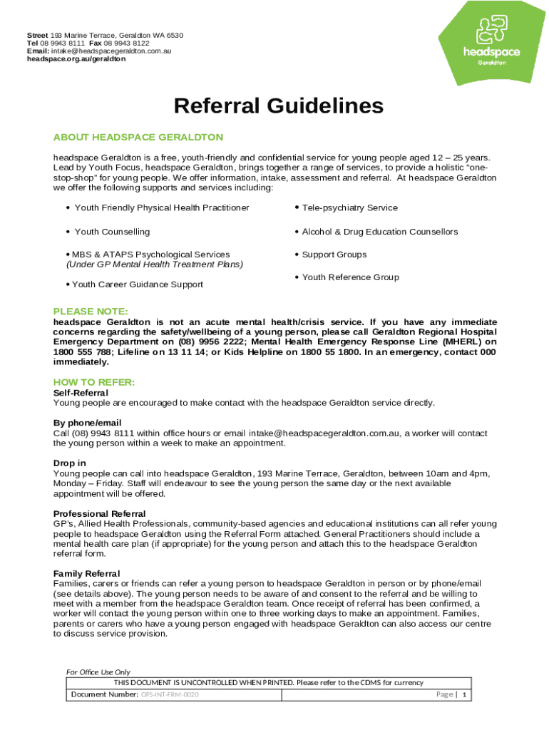 here is a referral . Doc Template | pdfFiller