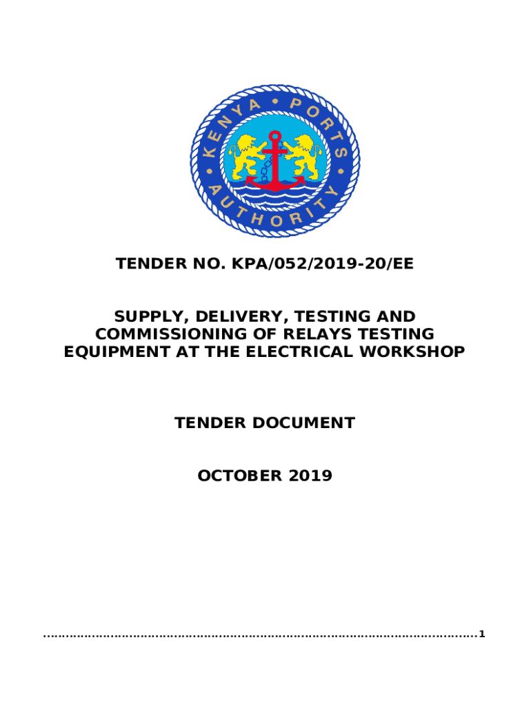 SUPPLY, DELIVERY, TESTING AND COMMISSIONING OF RELAYS TESTING EQUIPMENT ...