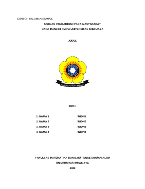 Contoh-Cover-Proposal-dan-Halaman-Pengesahan-PPM ... Doc Template ...