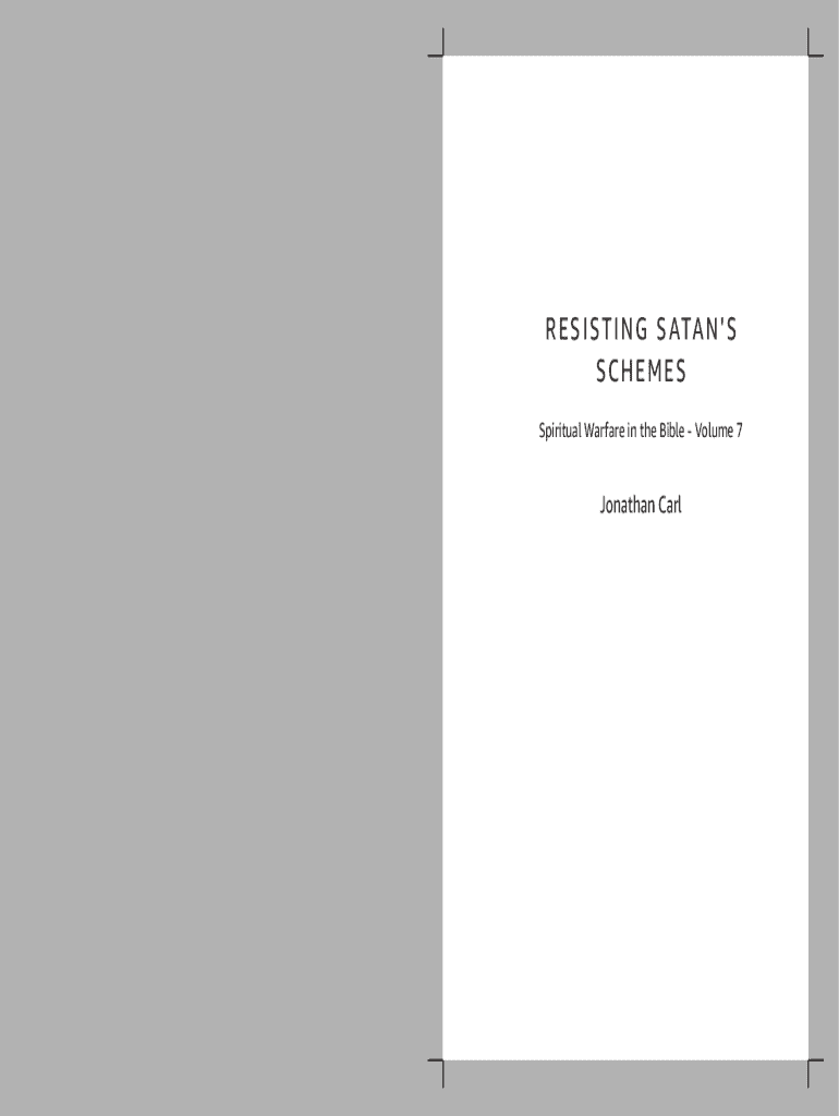 Fillable Online Resisting Satan\'s Schemes: Spiritual Warfare in the ...