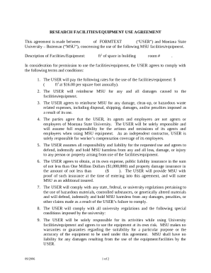 Sample Facility Use Agreement - MSU Policies and ... Doc Template ...