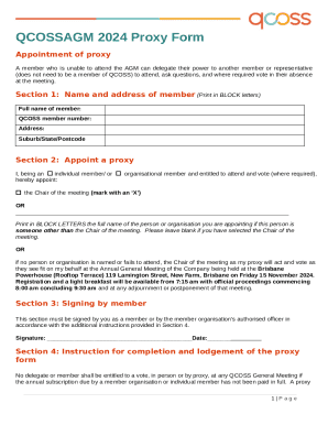 Proxy vote: What it is, how it works, & the technology ... Doc Template | pdfFiller