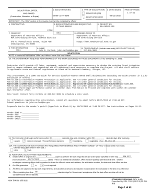 SF-1442 Solicitation, Offer, and Award (Construction, ... Doc Template ...