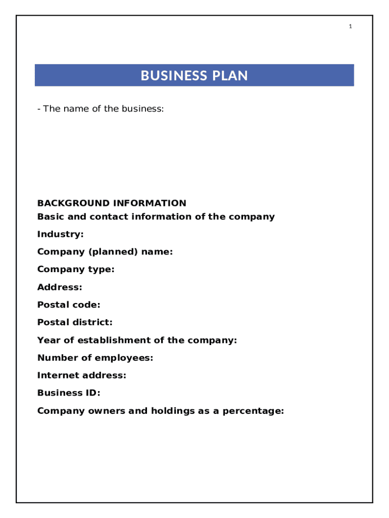 How to Write a Company Overview for a Business Plan Doc Template ...