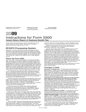 Fillable Online Instructions for Form 5500: Annual Return/report of ...