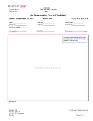 inGenius - Manual gel documentation system - Syngene Doc Template | pdfFiller