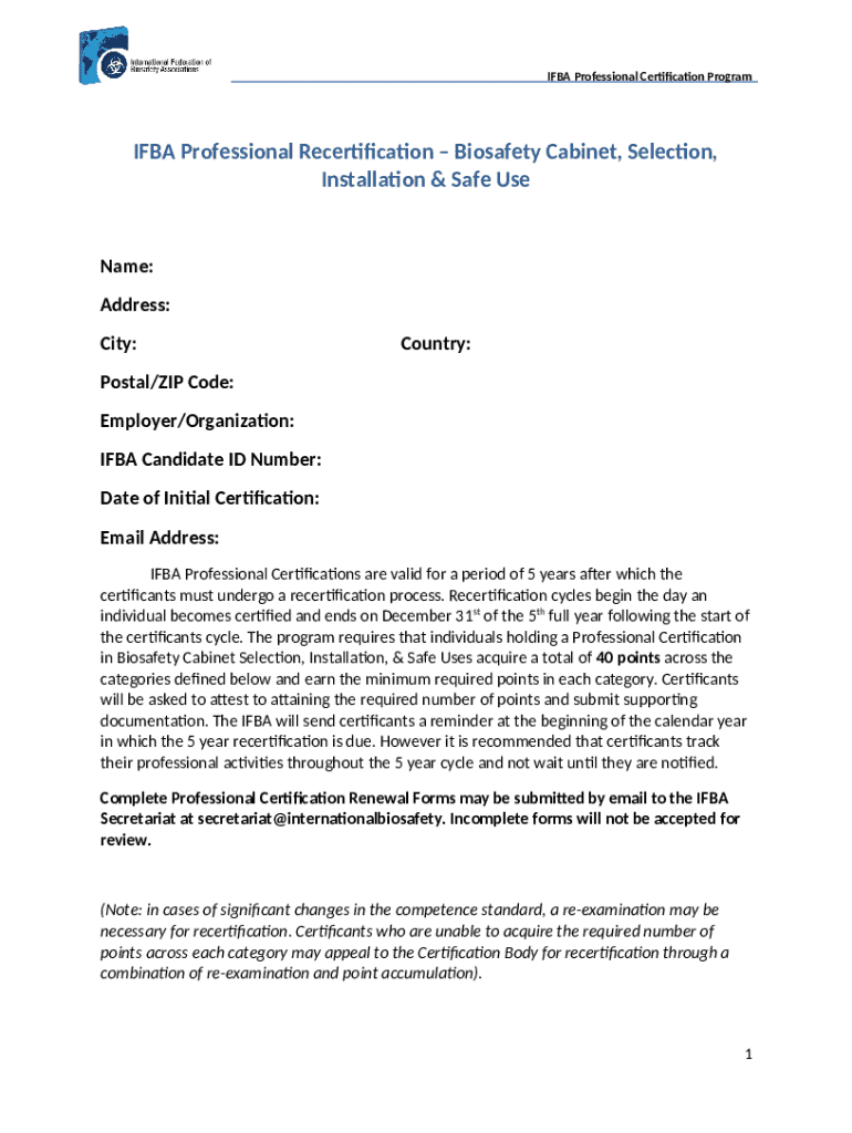 Application For Biosafety Cabinet Certification NuAire Grant Doc Template | pdfFiller