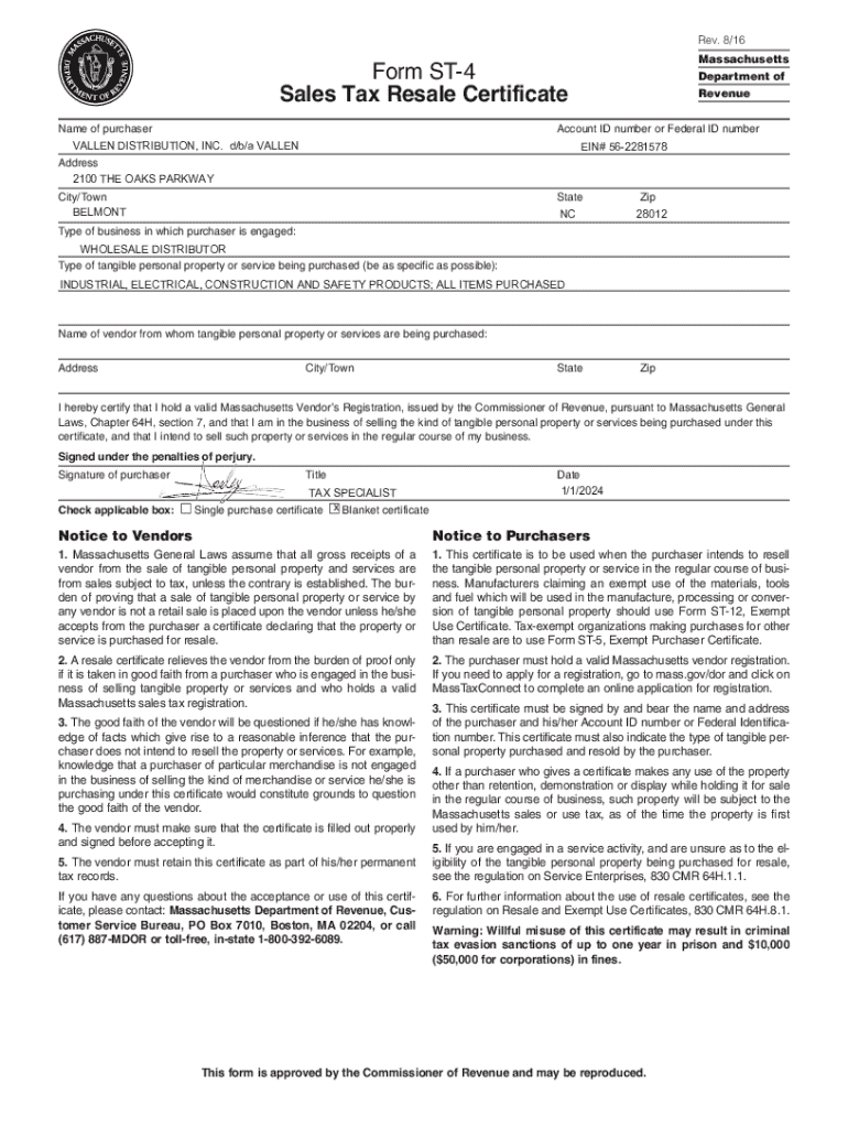 Fillable Online Resale Certificate This Certificate is issued to ... Fax Email Print - pdfFiller