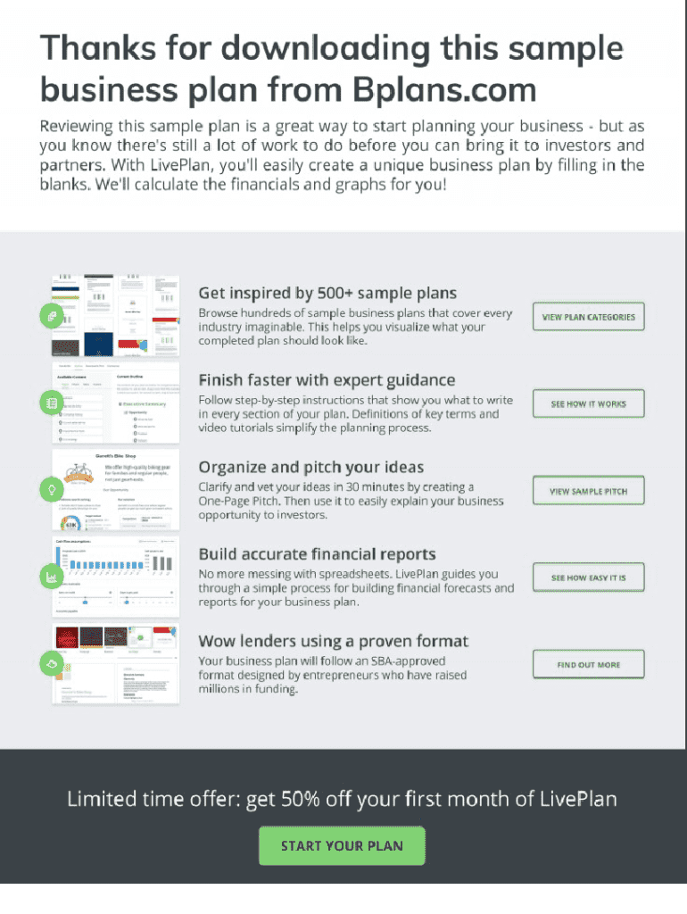 Sample Business Plan Template - Studocu Doc Template | pdfFiller