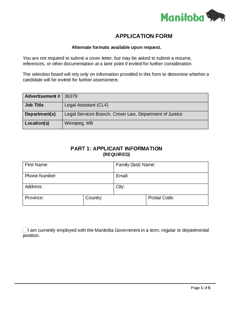 Application : Alternate ats Available Upon Request Doc Template | pdfFiller