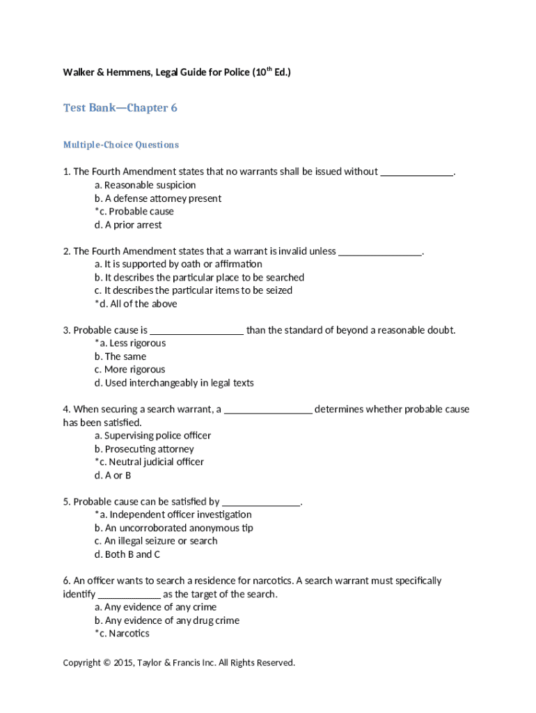 Legal Guide for Police - Constitutional Issues Flashcards Doc Template ...