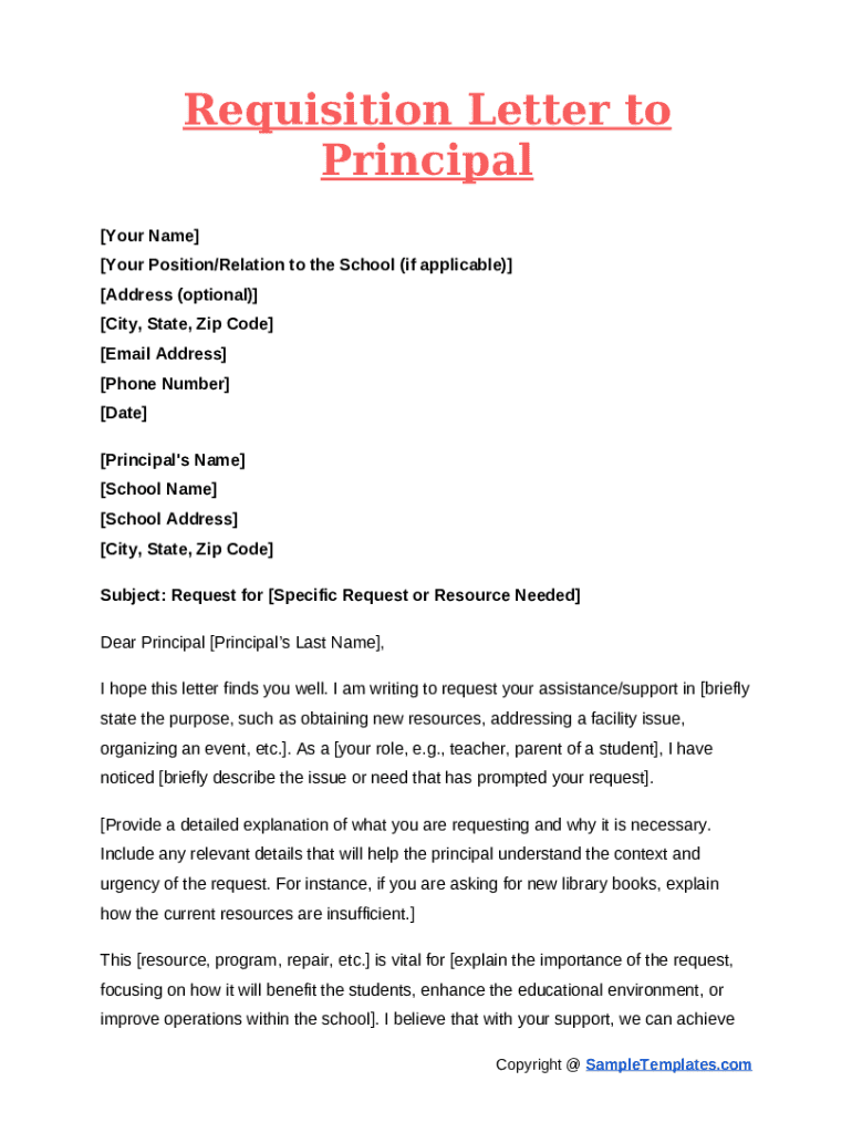10+ Request Letter to Principal Examples to Download Doc Template ...
