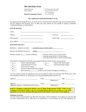 PAD Authorization () Doc Template | pdfFiller