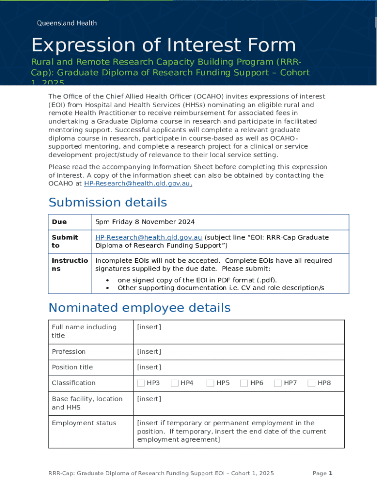 The Office of the Chief Allied Health Officer (OCAHO) invites ...