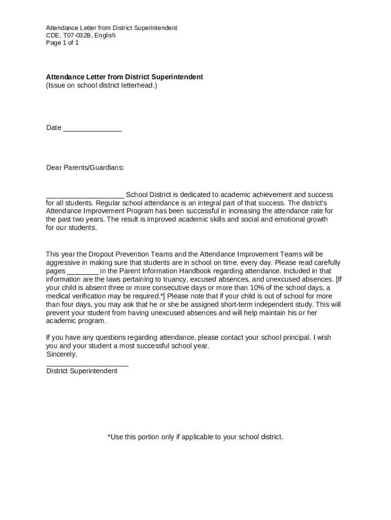 Attendance Letter - State Attendance Review Boards (CA Dept of ...