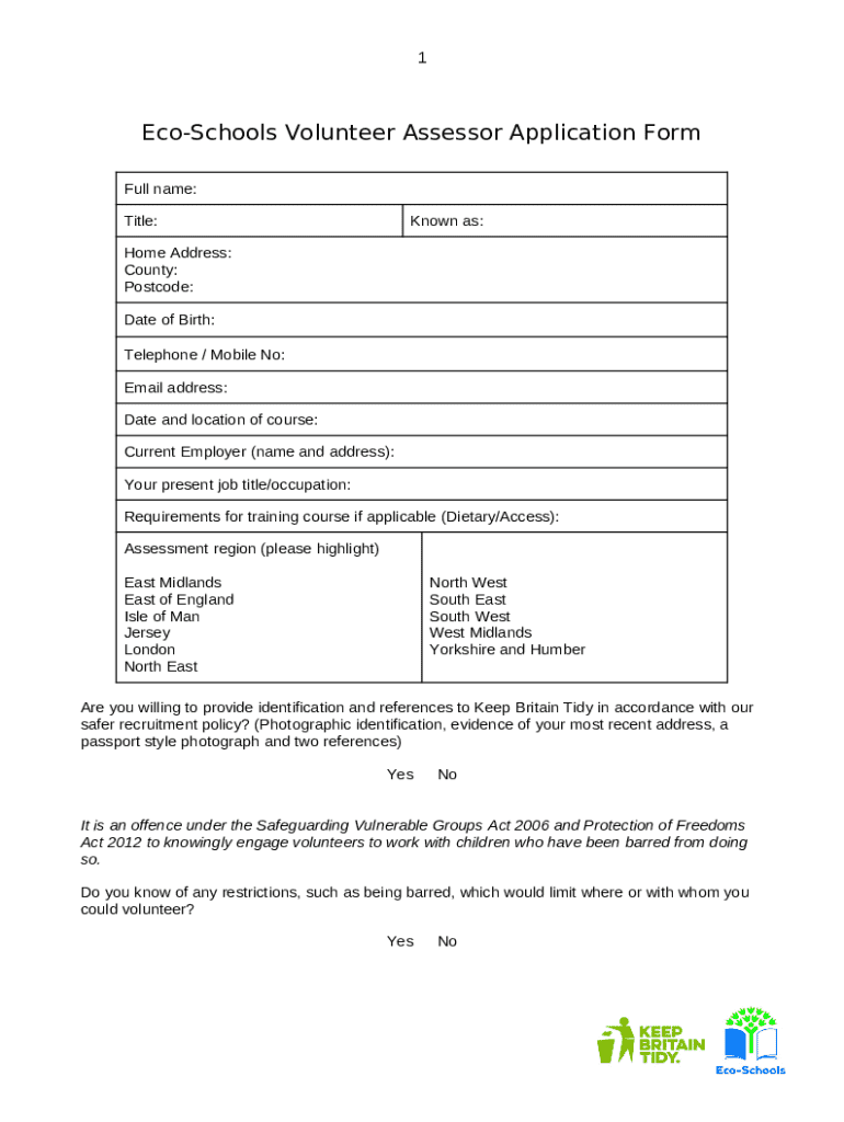 Eco-Schools-Application-.docx Doc Template | pdfFiller