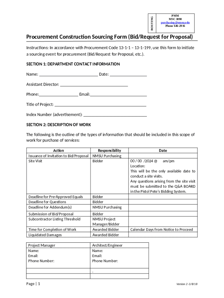 Bid-Request-for-Proposal-Scope-of-Work-. ... - facilities nmsu Doc ...