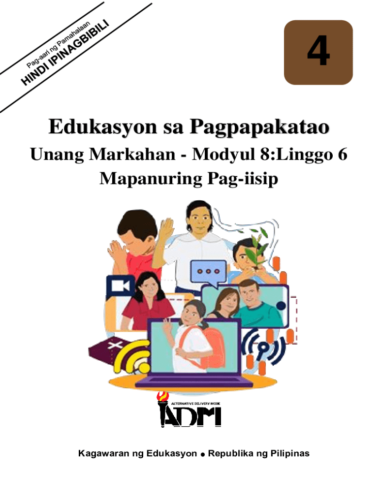 Fillable Online Grade 6 ESP Module 1 FinalPDF Fax Email Print - pdfFiller