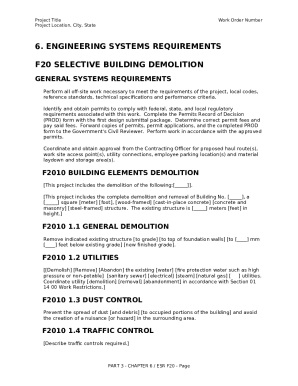 UFGS s, Graphics, and Tables Doc Template | pdfFiller