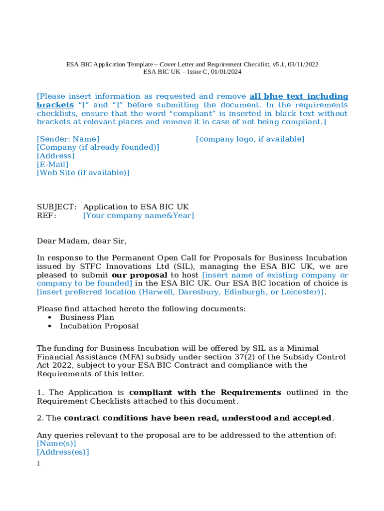 ESA-BIC-DK-Application-Template-Cover-Letter-and- ... Doc Template ...