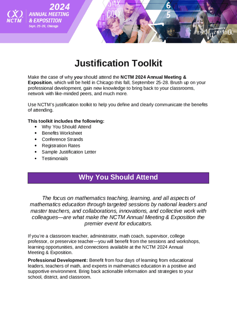 Spread The Word About the NCTM 2024 Chicago Annual ... Doc Template | pdfFiller