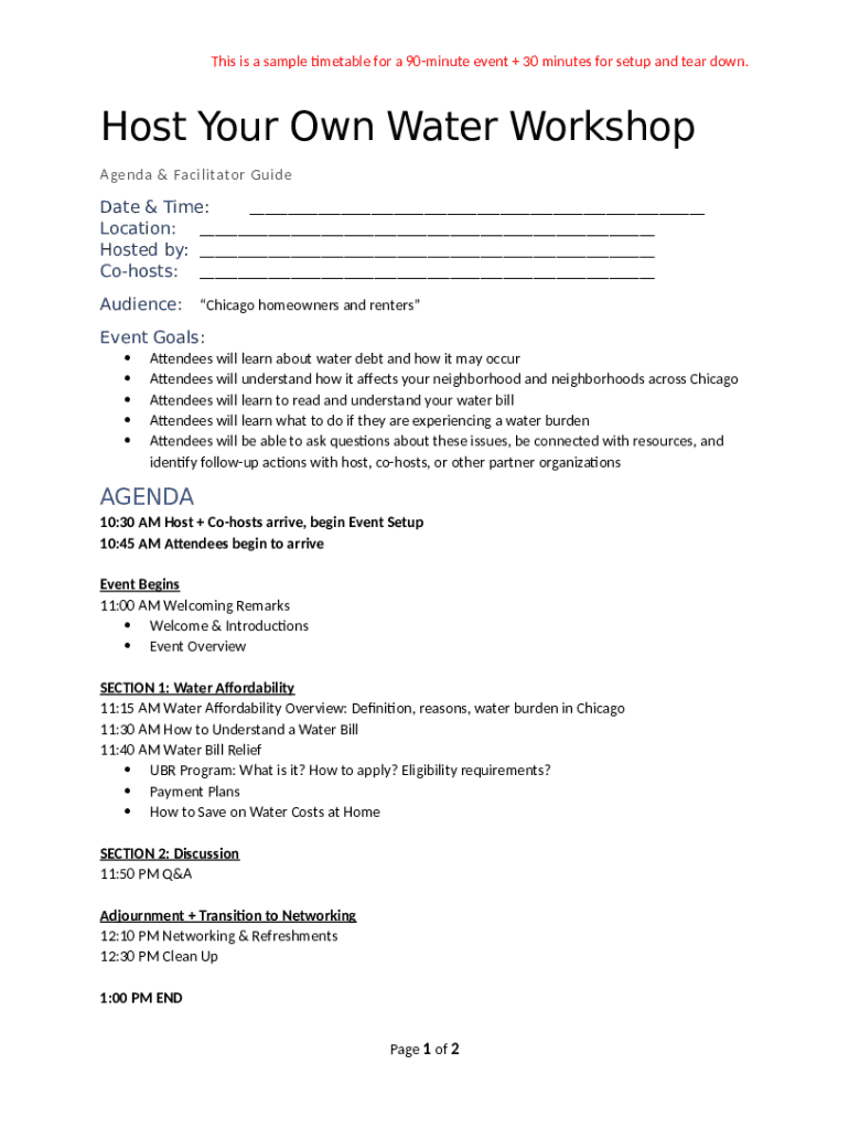 Water Affordability - Find the Water Burden In Your ... Doc Template ...