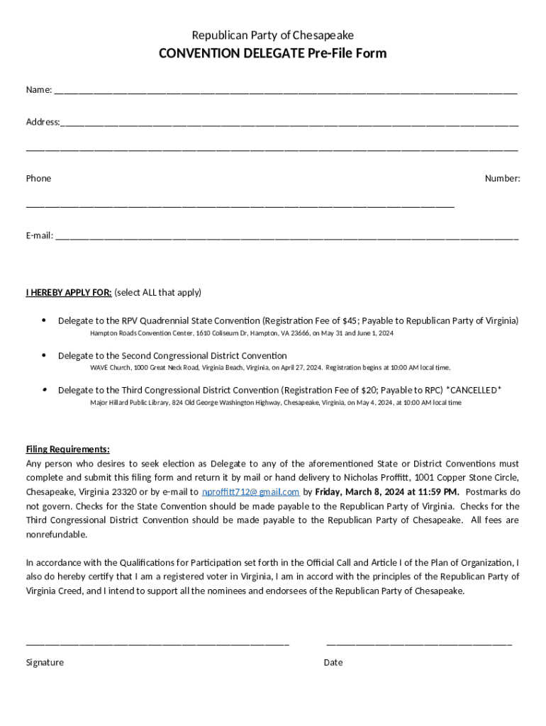 Convention Call - Virginia's 7th Congressional District ... Doc ...