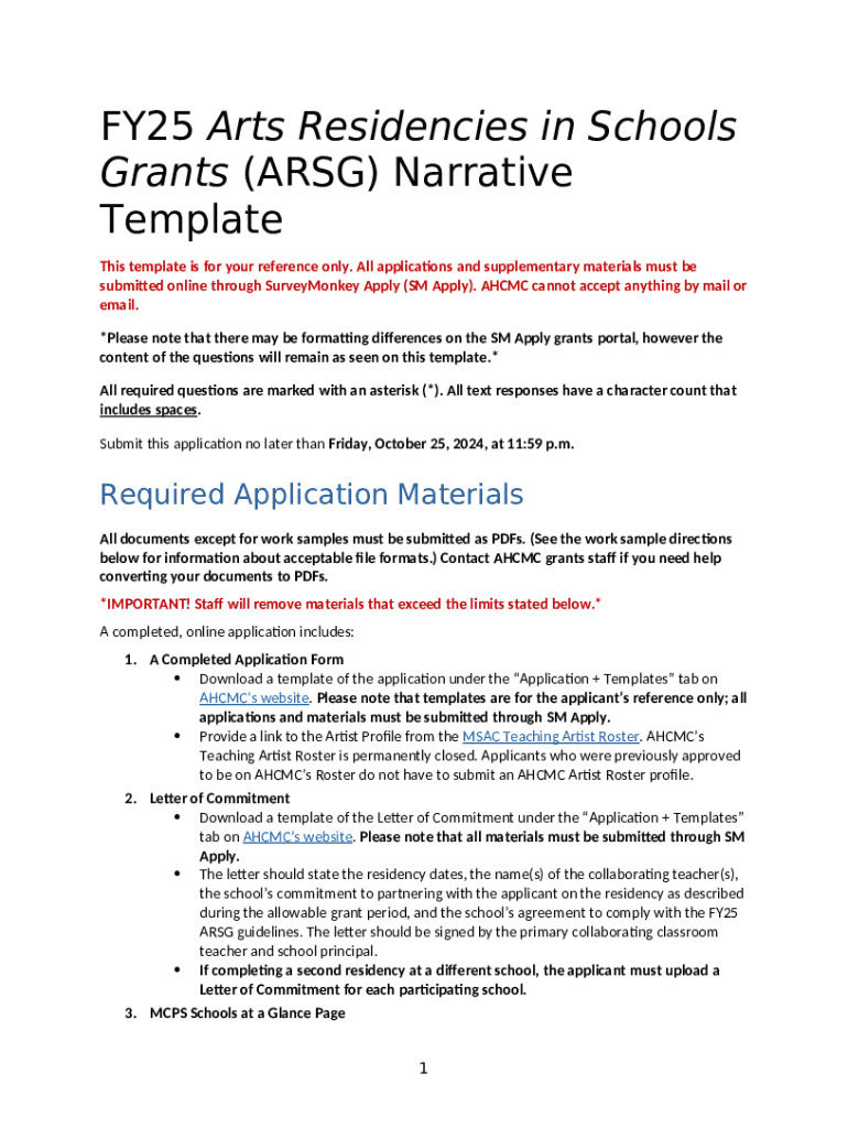 FY25-ASPG-Application-Template. ... Doc Template | pdfFiller