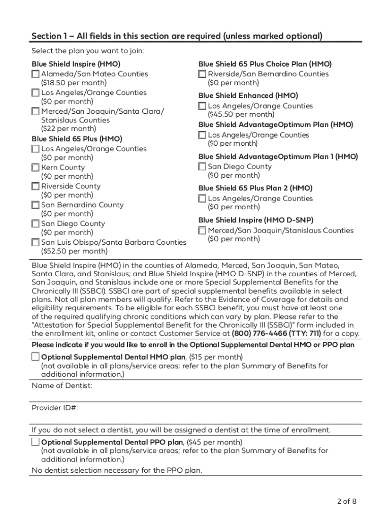 Fillable Online Blue Shield of California Medicare Advantage-Prescription ... Fax Email Print ...