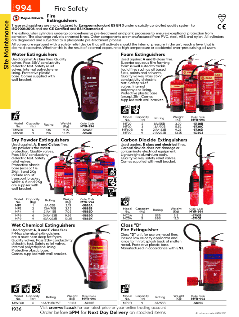 Fillable Online Pri-Safety Ce & BS En3 Approved Dry Powder Fire ... Fax ...