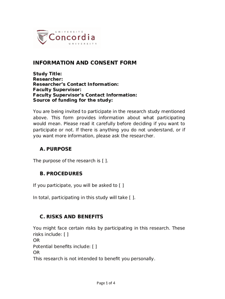 Ination and Consent Template.docx Doc Template | pdfFiller