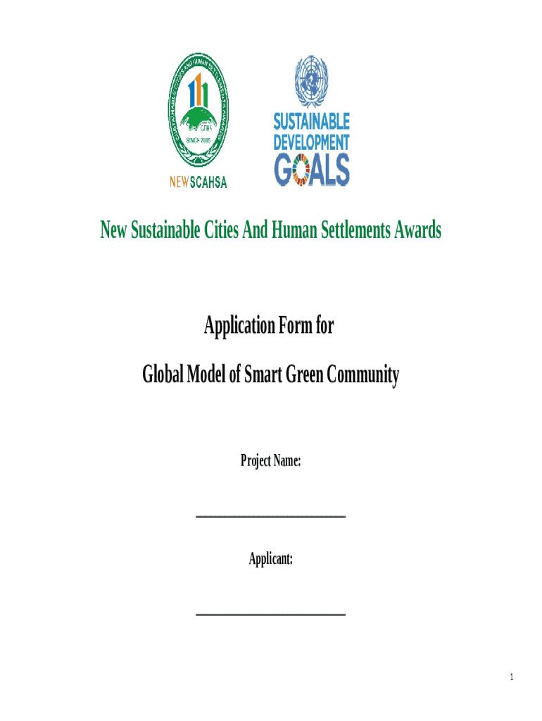 New Sustainable Cities And Human Settlements Awards Doc Template ...