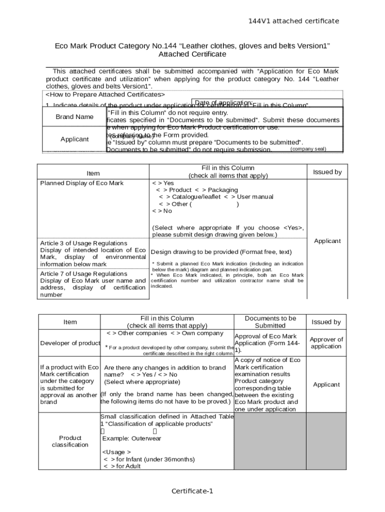 What is ECO Mark Scheme? ECO Mark Logo, Full , ... Doc Template | pdfFiller