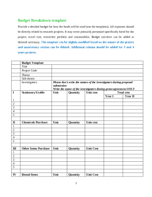 Budget Justification Templates - Sponsored Projects Doc Template ...