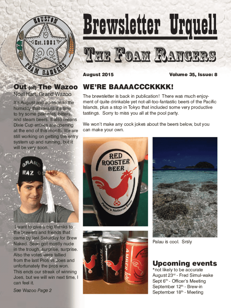 Fillable Online THE FOAM RANGERS Fax Email Print - pdfFiller