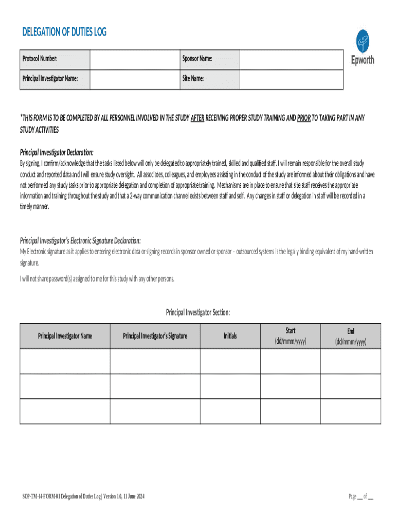 Clinical Research Site Personnel Qualifications, Training ... Doc Template | pdfFiller