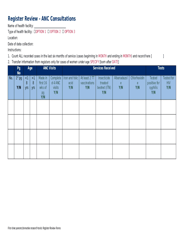 Register Review s Doc Template | pdfFiller