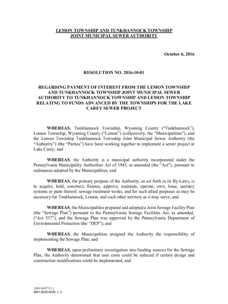 Fillable Online Lake Carey Sanitary Sewer Collection & Treatment System ... Fax Email Print ...