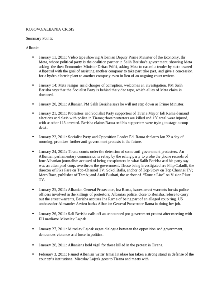 Albanian deputy PM quits following videotaped bribe scandal Doc ...