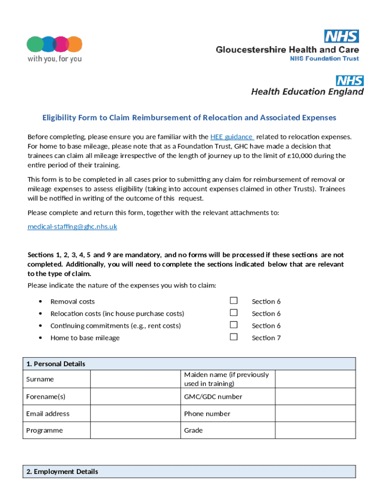 relocation-excess-travel-eligibility-- ... Doc Template | pdfFiller