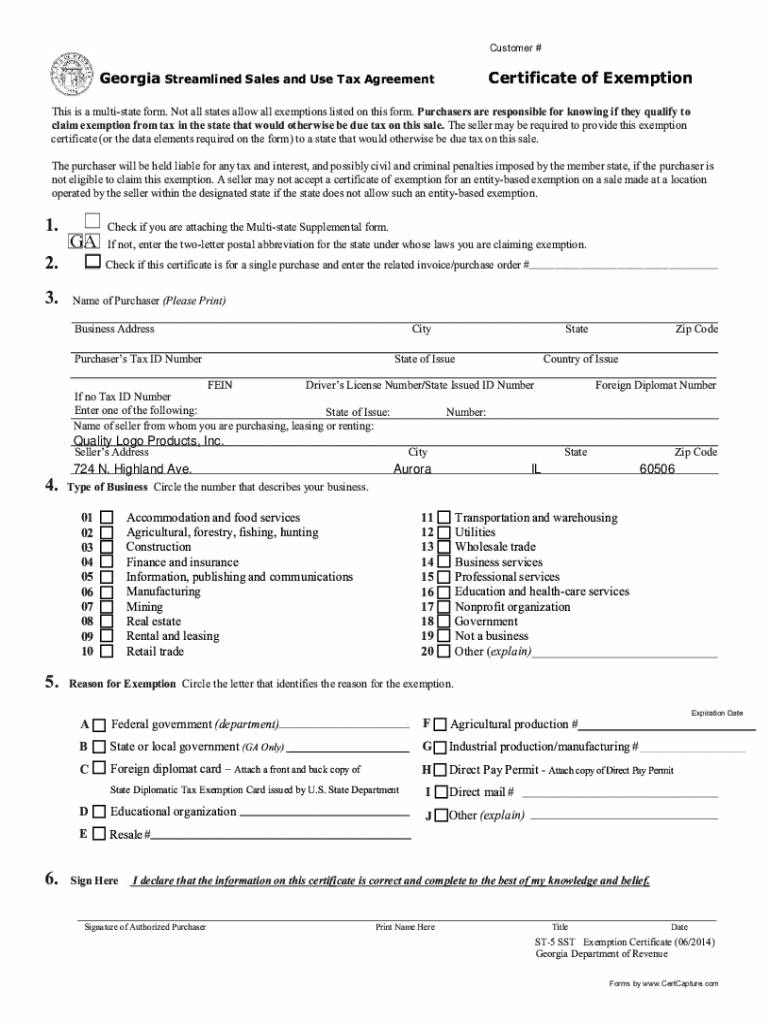 Fillable Online Forms related to Certificates of Exemption Fax Email ...