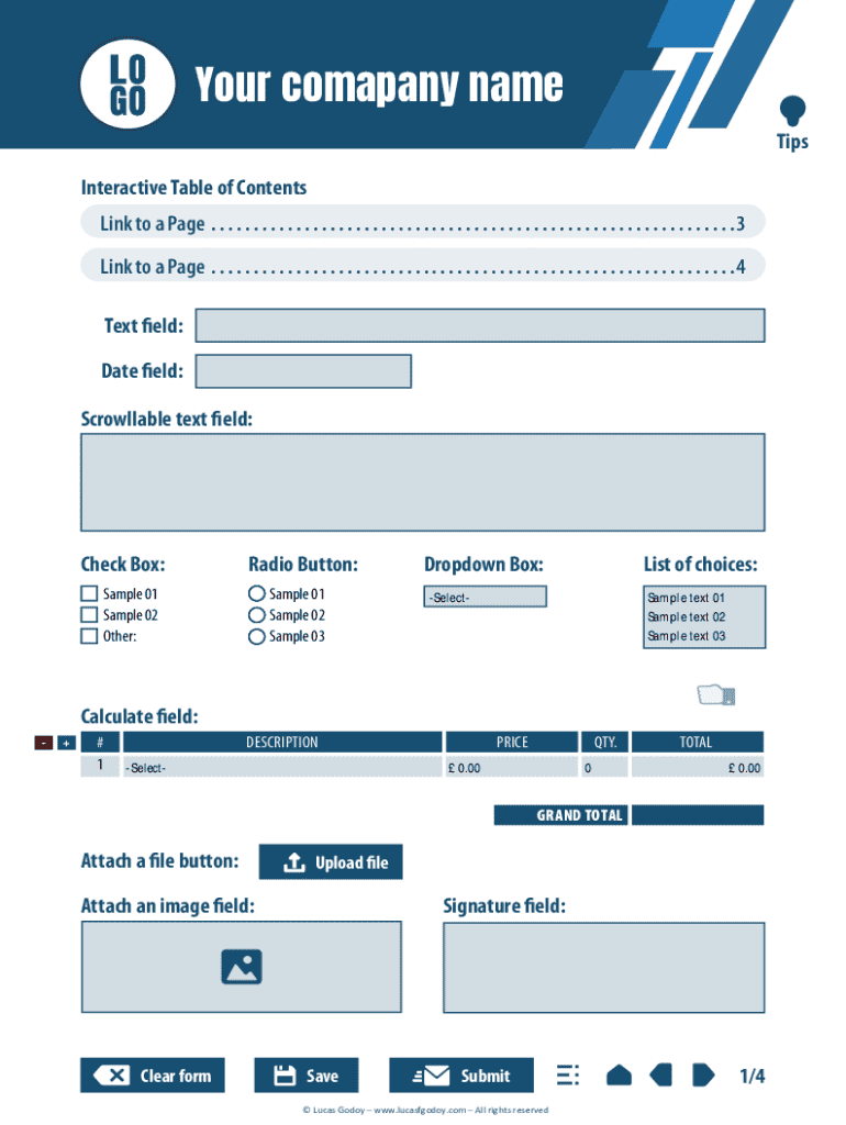 Fillable Online Interactive Fillable PDF Form Fax Email Print - pdfFiller